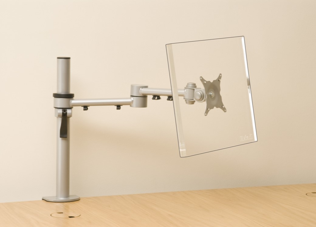 Single desk clamp monitor arm - Boyce.