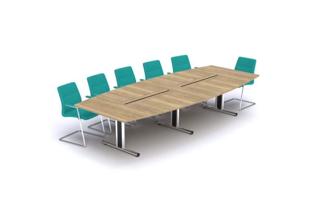 Double T-Base Conference Table - Boyce.